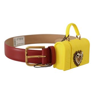 Dolce & Gabbana Lederg&uuml;rtel - - Accessories - Damen - Rot - ONE SIZE