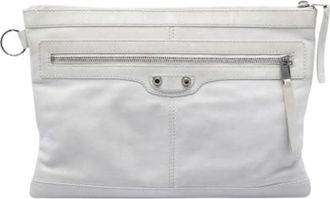 Balenciaga Sac pochette Pre-owned - Femme - Pre-owned - Blanc - Taille: ONE Size