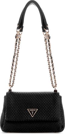 Guess Damen Etel Convertible Crossbody Flap, Schwarz