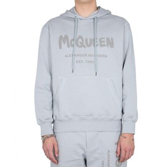 Alexander McQueen Mens Gray Cotton Sweatshirt Clothing