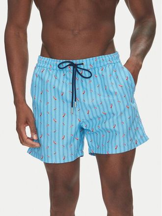 HOM Badeshorts Espelette 402993 Himmelblau Regular Fit