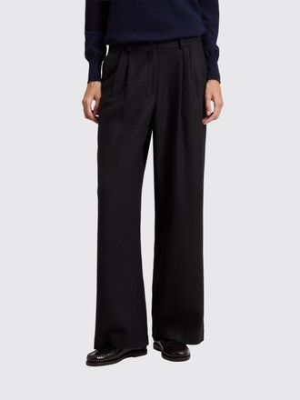 Woolrich Weit geschnittene Hose aus Wollmischung mit Karomuster und Bundfalten