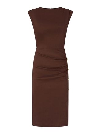 Pinko Robe Au Genou - Marron