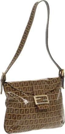 Fendi Pre-owned Toile sacs-fendi - Femme - Pre-owned - Beige - Taille: ONE Size
