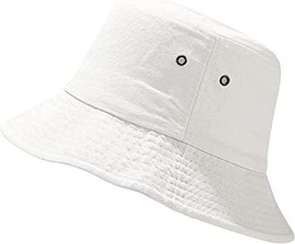 Dreshow Été Réversible Seau Chapeau Pliable Pêcheur Chapeau de Soleil Pliable Anti-UV Protection pour Femmes Hommes