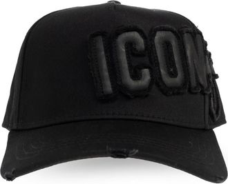 Dsquared2 Homme, Accessoires, Noir, Taille: ONE Size Logo Patch Baseball Cap