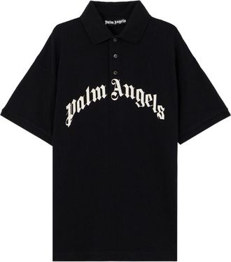 Palm Angels Polo en coton avec logo Palm Angels