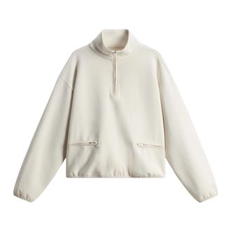 Woolrich Baumwollmischung High Neck Pullover - - Sweatshirts & Hoodies - Damen - Beige - M