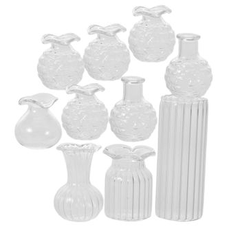 Cabilock Vaguelly 1 Set Miniatur-Puppenhaus-Zubehör: Kleine Vase, Modell, Kunstblume, Spielzeug, Miniatur-Blumentopf für DIY-Mikrolandschaft, kleine Häuser, De