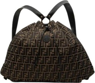 Fendi Pre-owned Canvas Backpack - - Pre-owned - Damen - Braun - ONE SIZE