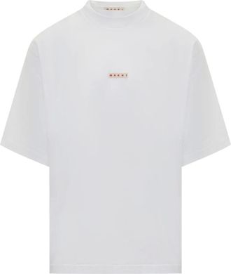 Marni Homme, Tops, Blanc, Taille: XL T-shirt &agrave; Manches Courtes