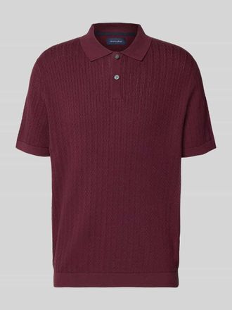 Christian Berg Regular Fit Poloshirt mit Strukturmuster