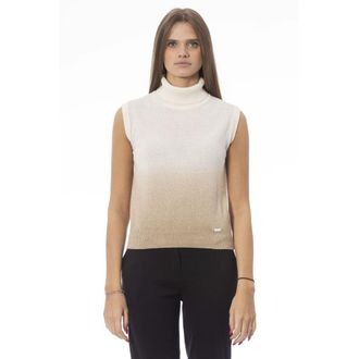 Baldinini Wei&szlig;e Wolle Pullover f&uuml;r Damen