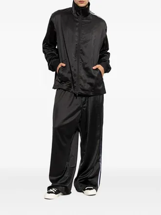 adidas Satin Recycled Polyester Track Jacket - Black