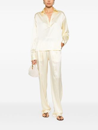 Tom Ford Womens Trousers Pastel Yellow
