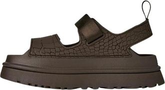 UGG Ugg, Femme, Chaussures, Gris, Taille: 39 EU Goldenglow Embossed Platform Sandal