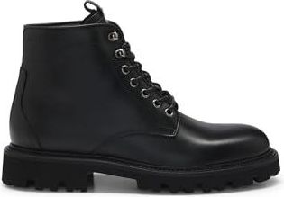 BOSS Hommes Julyo Halb Bottines en cuir bruni à plateau
