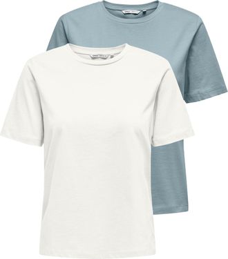 Only Damen Onlonly S/S Tee Noos 2 Pack T-Shirt, Arona, XXL (2er Pack)