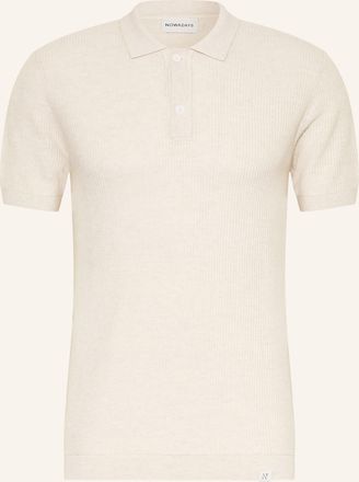 Nowadays Nowadays Strick-Poloshirt beige