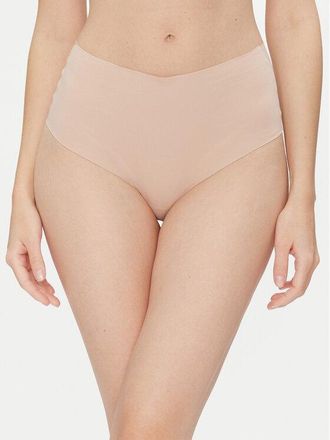 Ysabel Mora Klassischer Damenslip mit hoher Taille 19662 Beige