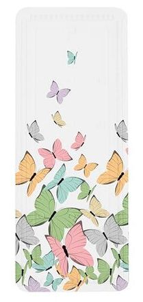 Kleine Wolke Wanneneinlage Butterflies, PVC Schaum, Mehrfarbig, 36 x 92 x 0,3 cm