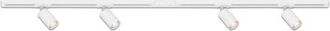 Briloner Schienensystem Rail Starterset, 4x GU10 Spots schwenkbar, erweiterbar, Lichtschienensystem Decke, Strahler Schiene, Deckenlampe, Deckenleuchte, Spotli