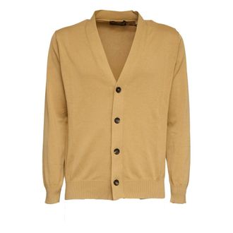 FILIPPO DE LAURENTIIS Homme, Pulls, Beige, Taille: S Cardigan Scollo a V