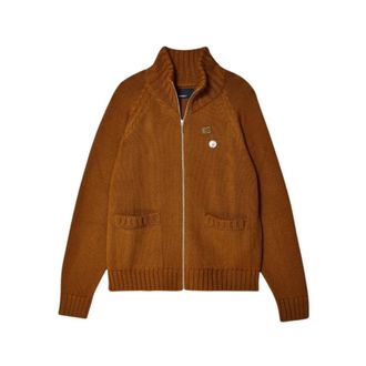 Rassvet Cardigan mit Rei&szlig;verschluss in Braun - - Knitwear - Herren - Braun - M