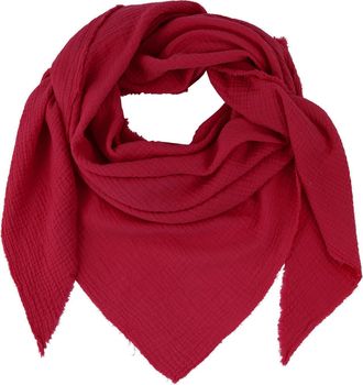 Glamexx24 Damenschal Musselin Dreieck Schal, XXL Schal verschiedenen Farben Halstuch Winterschal aus Baumwolle Hergestellt in Italien