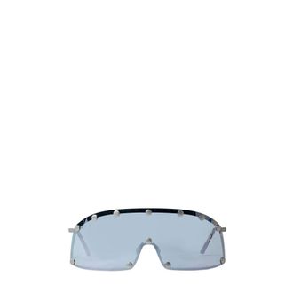 Rick Owens unisex, Accessoires, Gris, Taille: ONE Size Lunettes de soleil de protection en acier avec fermeture &eacute;clair