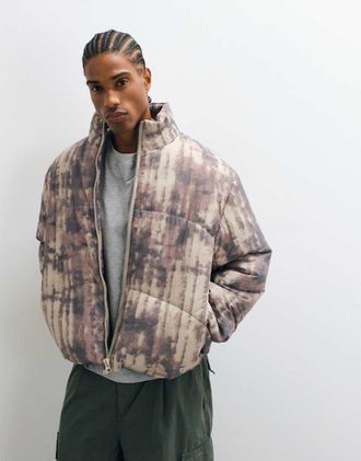 Asos doudoune imprim&eacute; camouflage-Multi