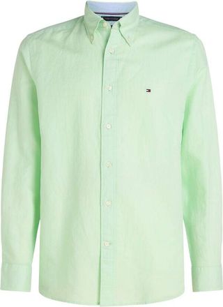 Tommy Hilfiger Herren Hemd mit Leinen LINEN BLEND SOLID RF SHIRT