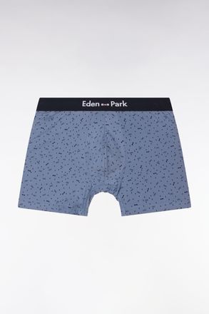 Eden Park Boxer En Jersey De Coton Stretch &Agrave; Micromotifs Gris