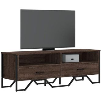 vidaXL Vidaxl - TV-Schrank Braun Eichen-Optik 122x34x41 cm Holzwerkstoff