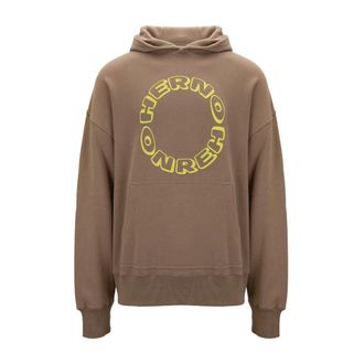 Herno Herren Kapuzenpullover mit Logo - - Sweatshirts & Hoodies - Herren - Braun - L