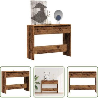 vidaXL Flur - Konsolentisch Altholz-Optik 100x35x76,5 cm Holzwerkstoff