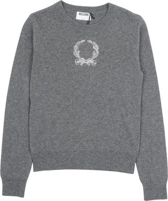 Moschino Femme, Pulls, Gris, Taille: 40 FR Pulls &agrave; col rond