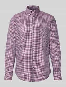 Jake*s Slim Fit Freizeithemd mit Button-Down-Kragen