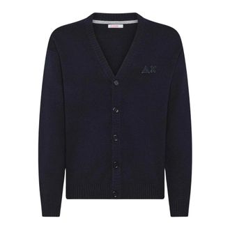 Sun 68 Cardigan - - Knitwear - Herren - Blau - XL