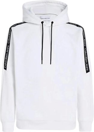 Calvin Klein Homme, Sweatshirts et sweats &agrave; capuche, Blanc, Taille: 2XL Sweat &agrave; capuche avec logo blanc