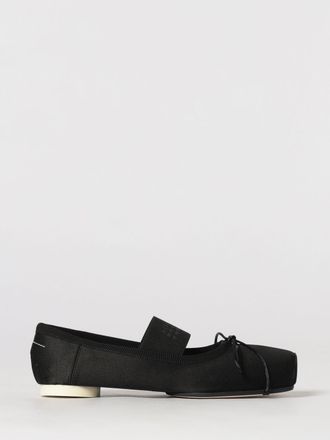 Maison Margiela Ballerines Mary Jane en satin &agrave; bout carr&eacute;