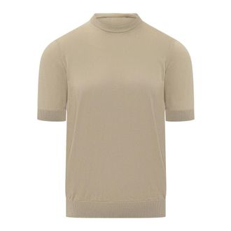 FILIPPO DE LAURENTIIS Homme, Pulls, Beige, Taille: XL Maglia Giro MC Crepe