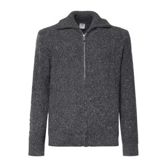 Eleventy Gerippter Rei&szlig;verschluss-Strickjacke - - Knitwear - Herren - Grau - XL