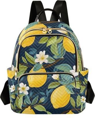 Mnsruu Mini sac à dos pour femme, jaune, vert citron, bleu, petit sac à dos tendance pour femme, sac à dos décontracté, Multi796, M