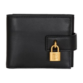 Balmain Femme, Accessoires, Noir, Taille: ONE Size Portefeuille Trifold Pulse
