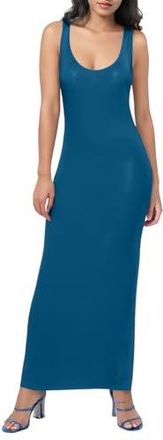 Generic Robe de cocktail longue semi-formelle &agrave; dos nu pour femmes, invit&eacute;es de mariage, printemps, &eacute;t&eacute;, vacances, cocktail, travail, mariage, bleu marine, 3X