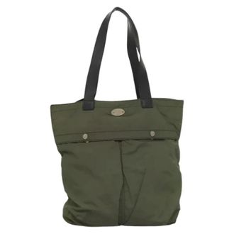 Celine Pre-owned Nylon sacs-celine - Femme - Pre-owned - Vert - Taille: ONE Size