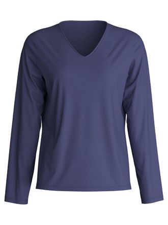 CALIDA Favourites Langarmshirt Damen, aus Baumwolle, pflegeleicht, atmungsaktiv