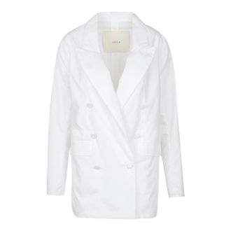 Jucca Doppelreihiger Baumwollblazer - - Jackets - Damen - Wei&szlig; - 2XS