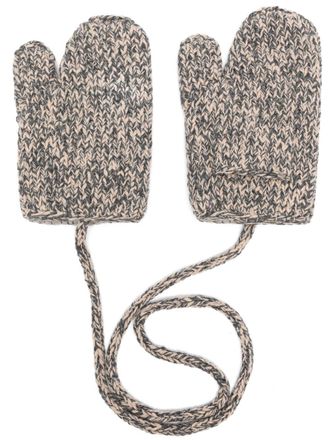 Maison Margiela mitaines Shetland - Tons neutres